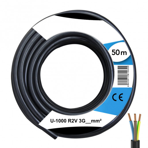 CÂBLE AC RO2V 3G/4G/5G 50ml NOIR